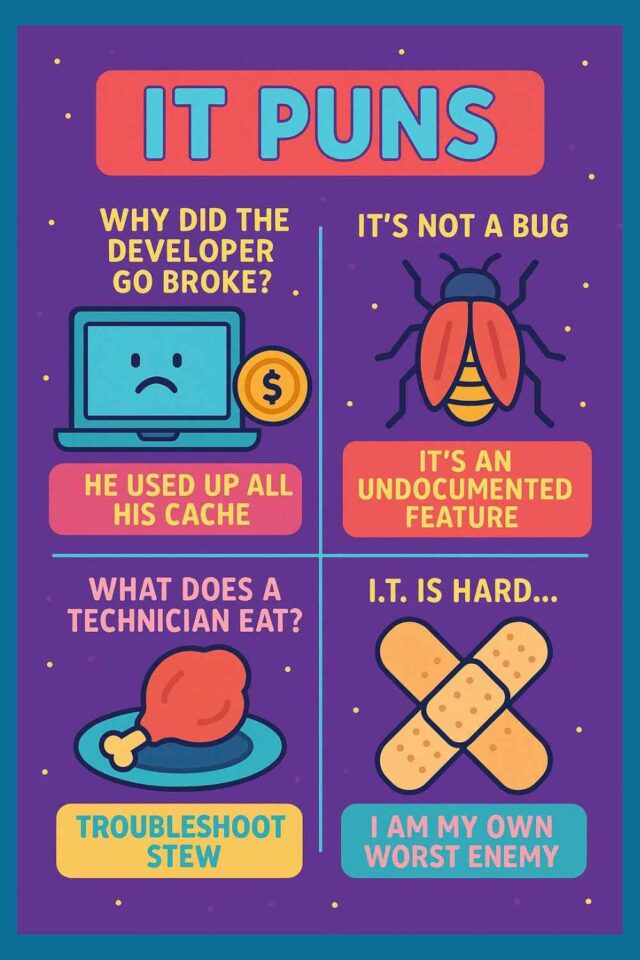 145 IT Puns That’ll Hack Your Funny Bone!